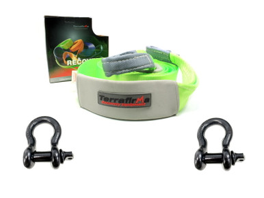 Terrafirma 12000kg 5m x 80mm Tree Strap and Shackles - TFTS5M