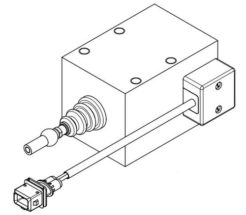 Square Solenoid, 12V DC, 15mm - GEE065.515140 - Solenoid Ninja