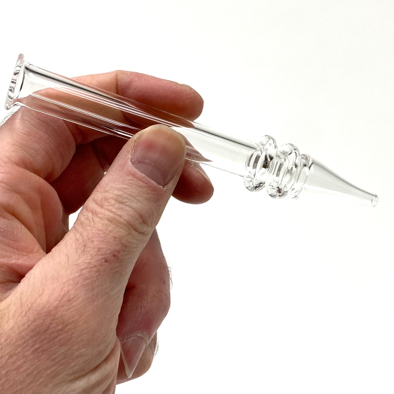 Minorette Tapered Dab Straw Solid Quartz 5" - Puffr