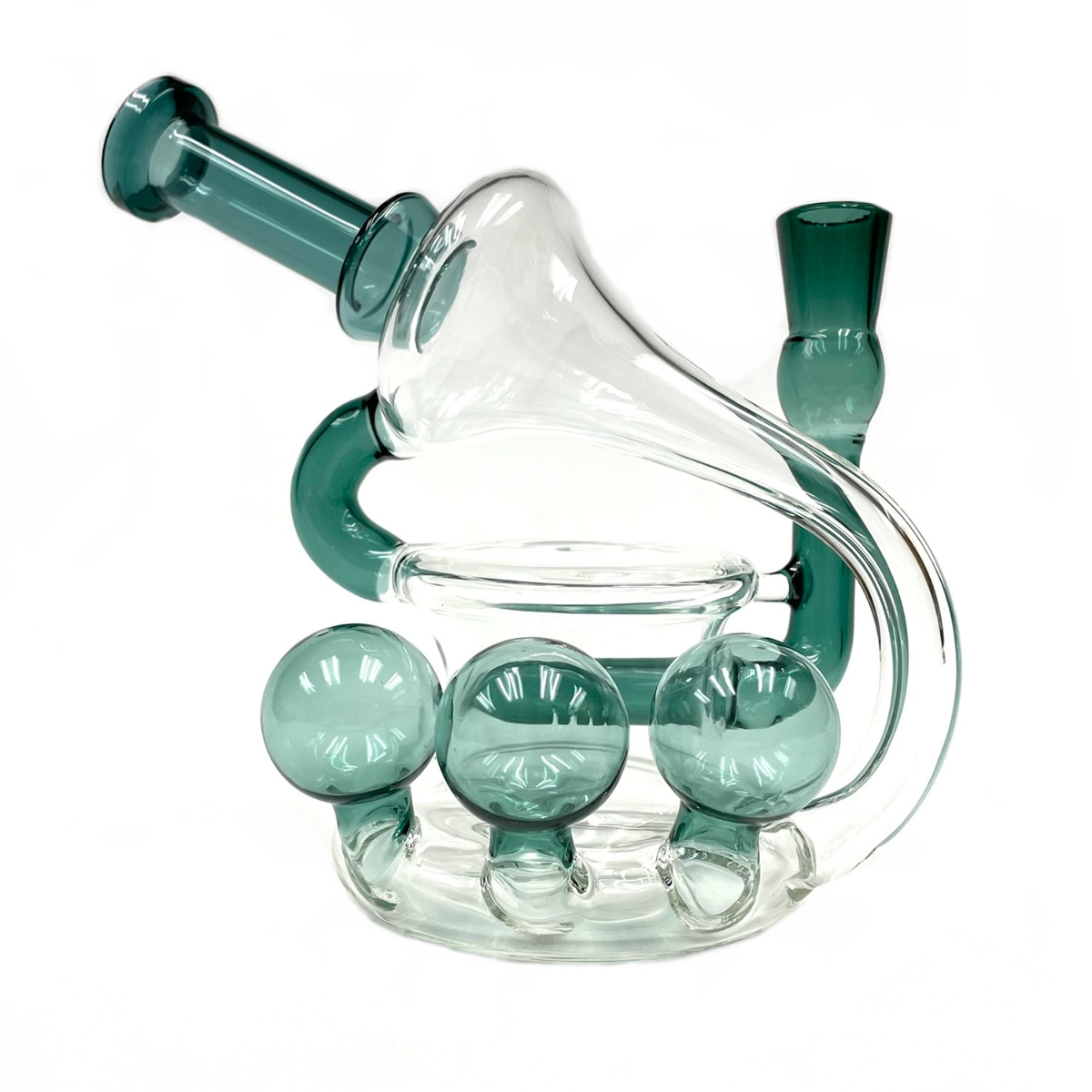 Phonograph Glass on Glass 6.5" 14mm 1 Count Assort - Puffr