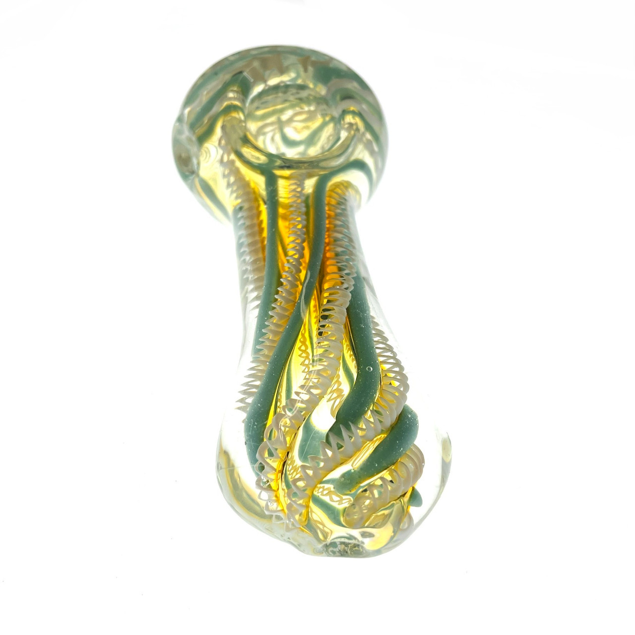 Strong Jawline Glass Hand Pipe 4.65" 1 Count Assorted - Puffr