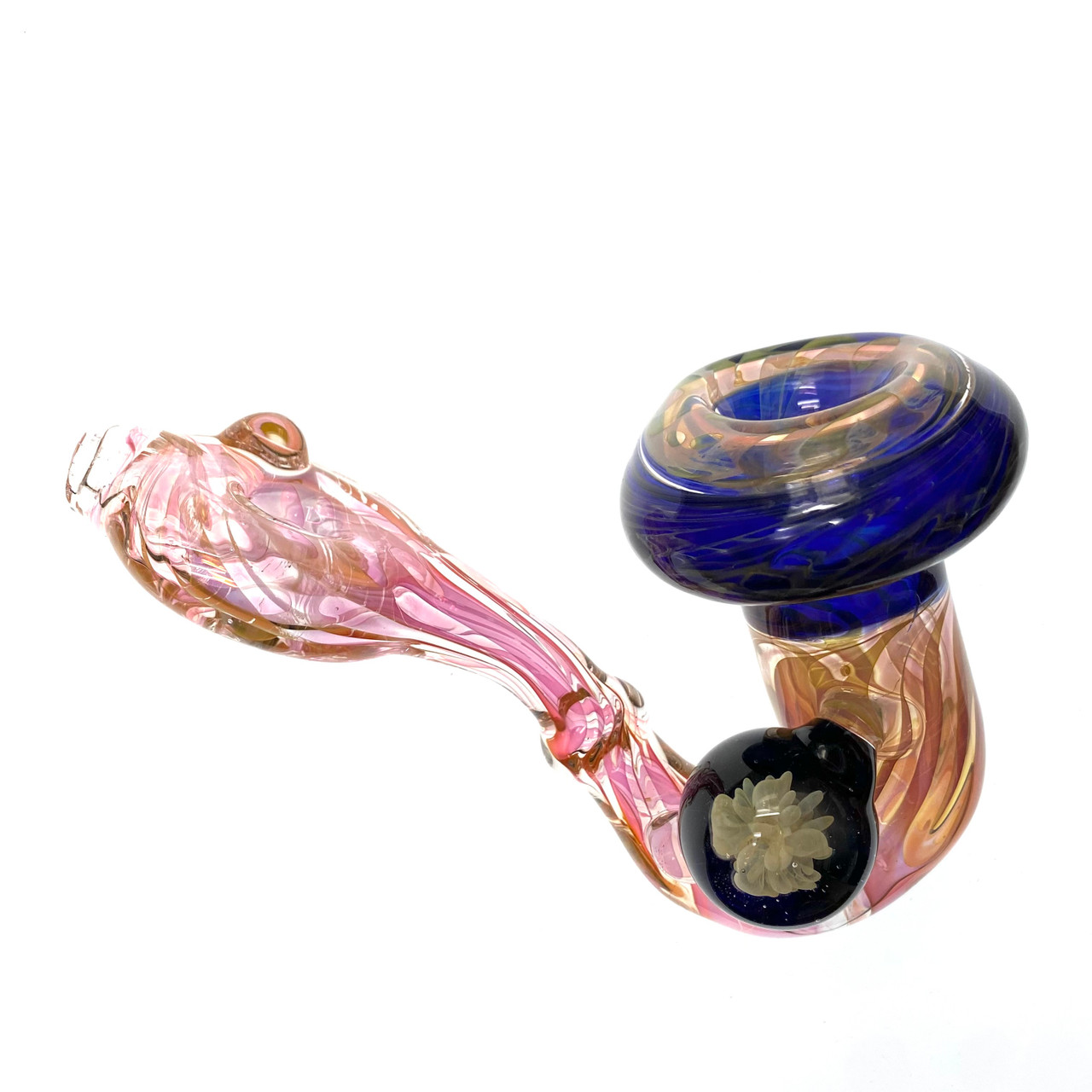 Fancy Calabash Sherlock Glass Pipe 5.5” - Puffr