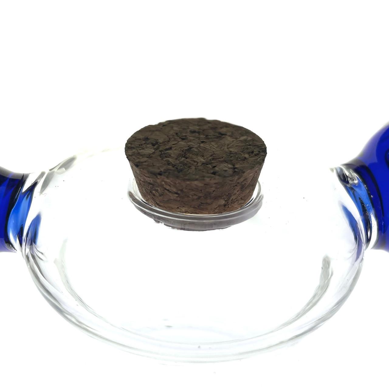 Glass Chamber Corked Jar Pipe Combo 4"x6" Assorted Colors - Puffr
