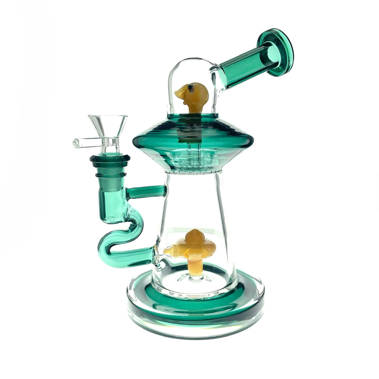 Alien Space Ship Water Pipe 7.7" Assorted Color - Puffr