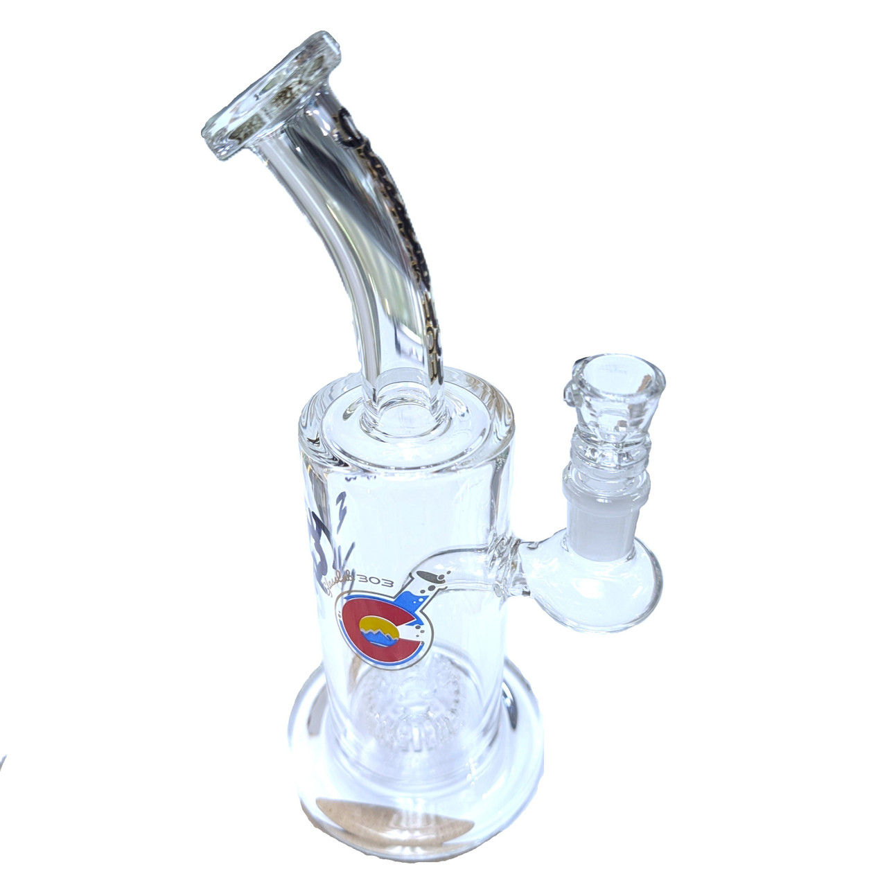 Glass Lab Rig – 8" Compact Scientific Percolator Rig - Puffr
