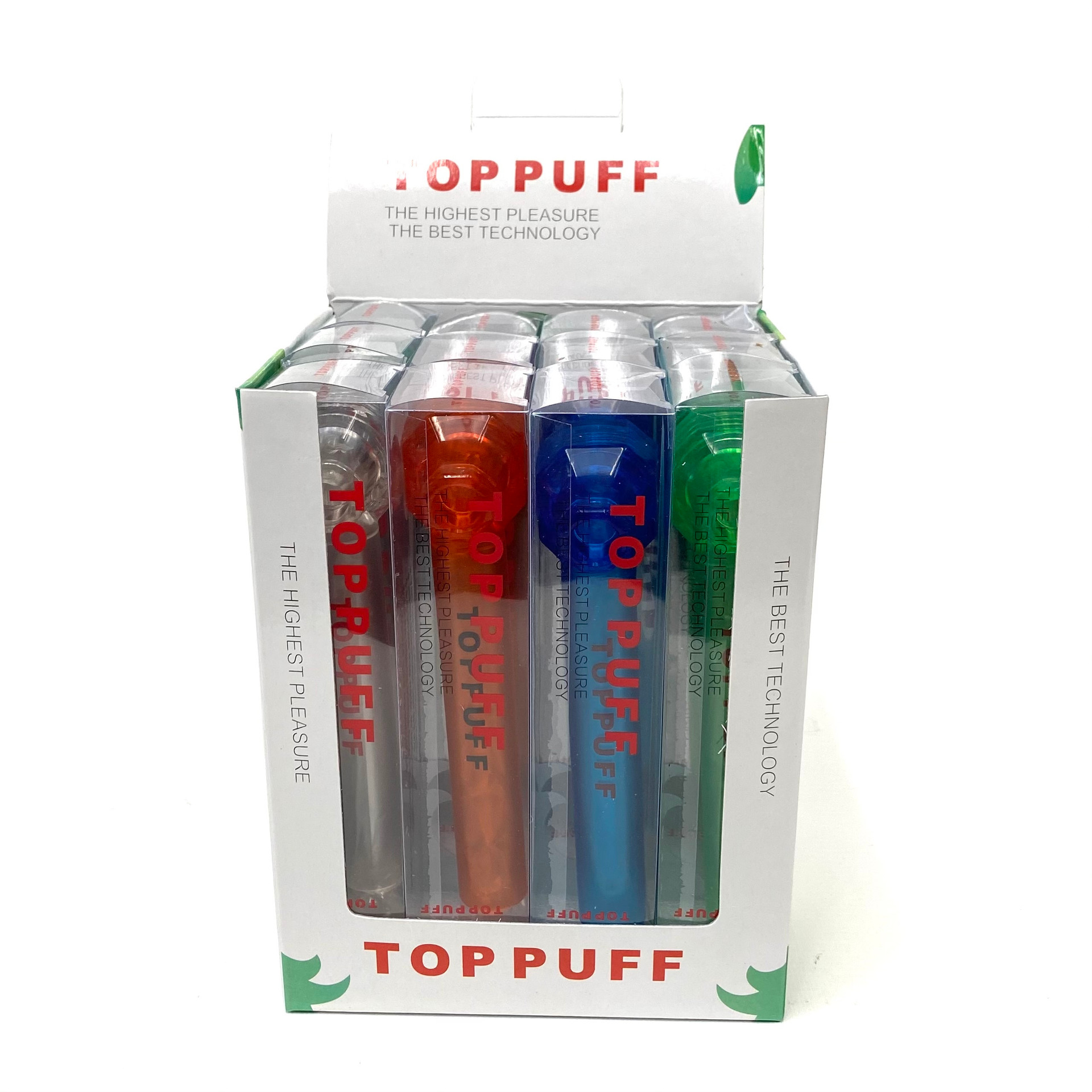 Top Puff Water Bottle Bubbler Pipe Conversion Glass Bowl 1 Count ...