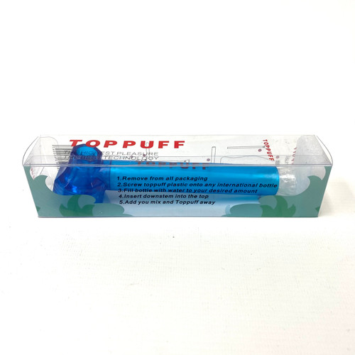 Top Puff Water Bottle Bubbler Pipe Conversion Glass Bowl 1 Count