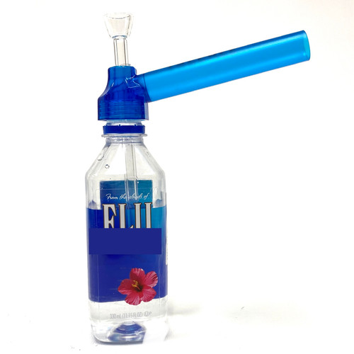 Top Puff Water Bottle Bubbler Pipe Conversion Glass Bowl 1 Count