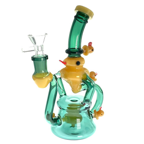 Rubber Duckie Invasion Water Pipe 7.75" Tall 14mm - Puffr