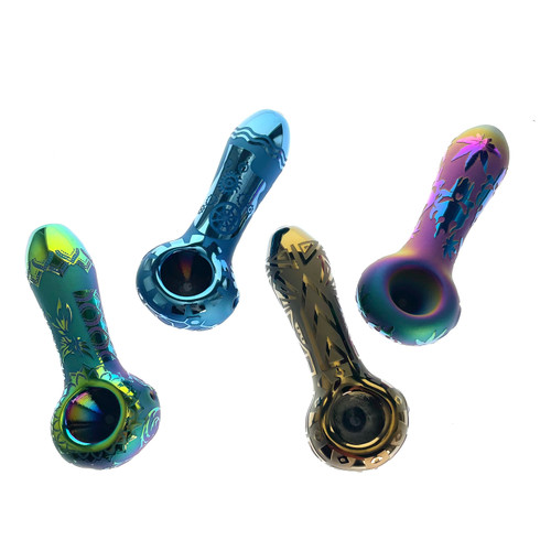 4" Electroplated Sandblast Master Pipes 1 Assorted - Puffr