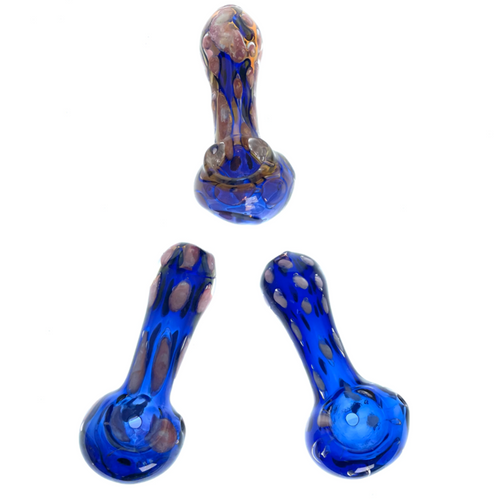 3" Pink Dots Hand Pipe 1 Count Assorted - Puffr