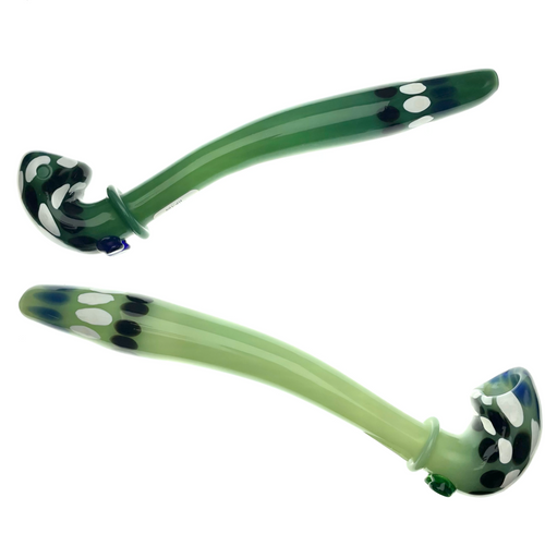9" Green Gandalf Glass Guzzler Pipe - Puffr