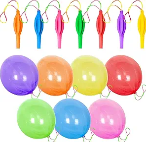 50 Pcs Punch Balloons Pack Assorted Colors - Puffr