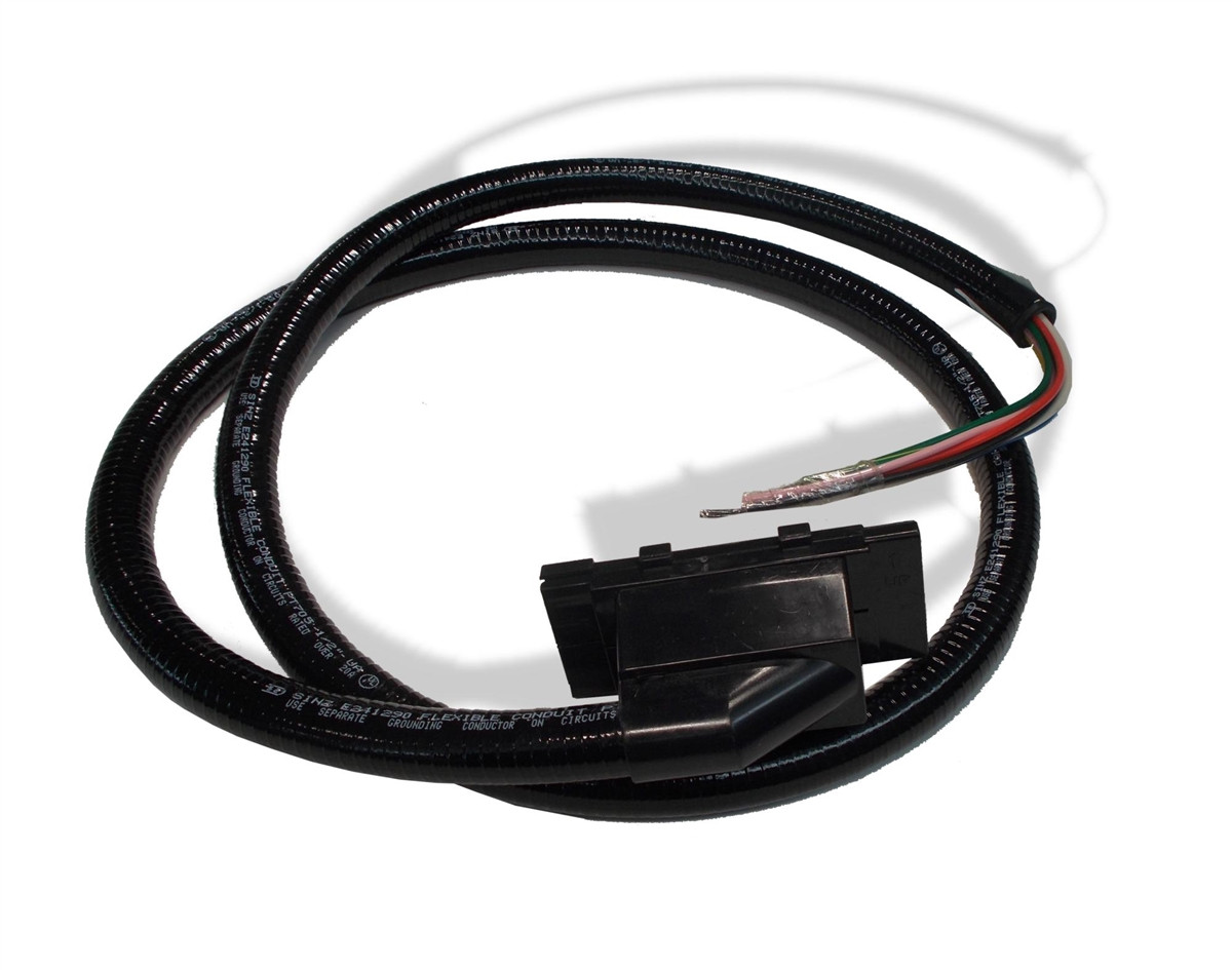 6-Foot AO2 Modular Furniture Base Power Whip, 8-Wire, 4-Circuit, Left Hand