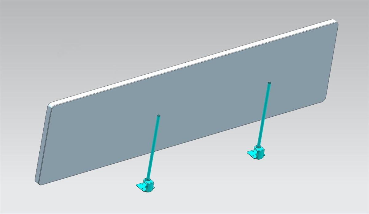 Omni Easy Bench divider screen, simple sturdy design with a Euro ...