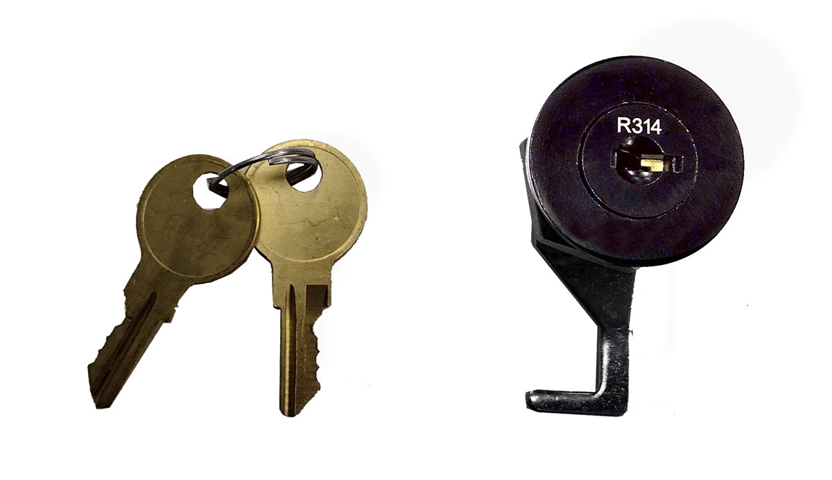 Flipper Door Lock Core with Housing for AO2 Cubicle System