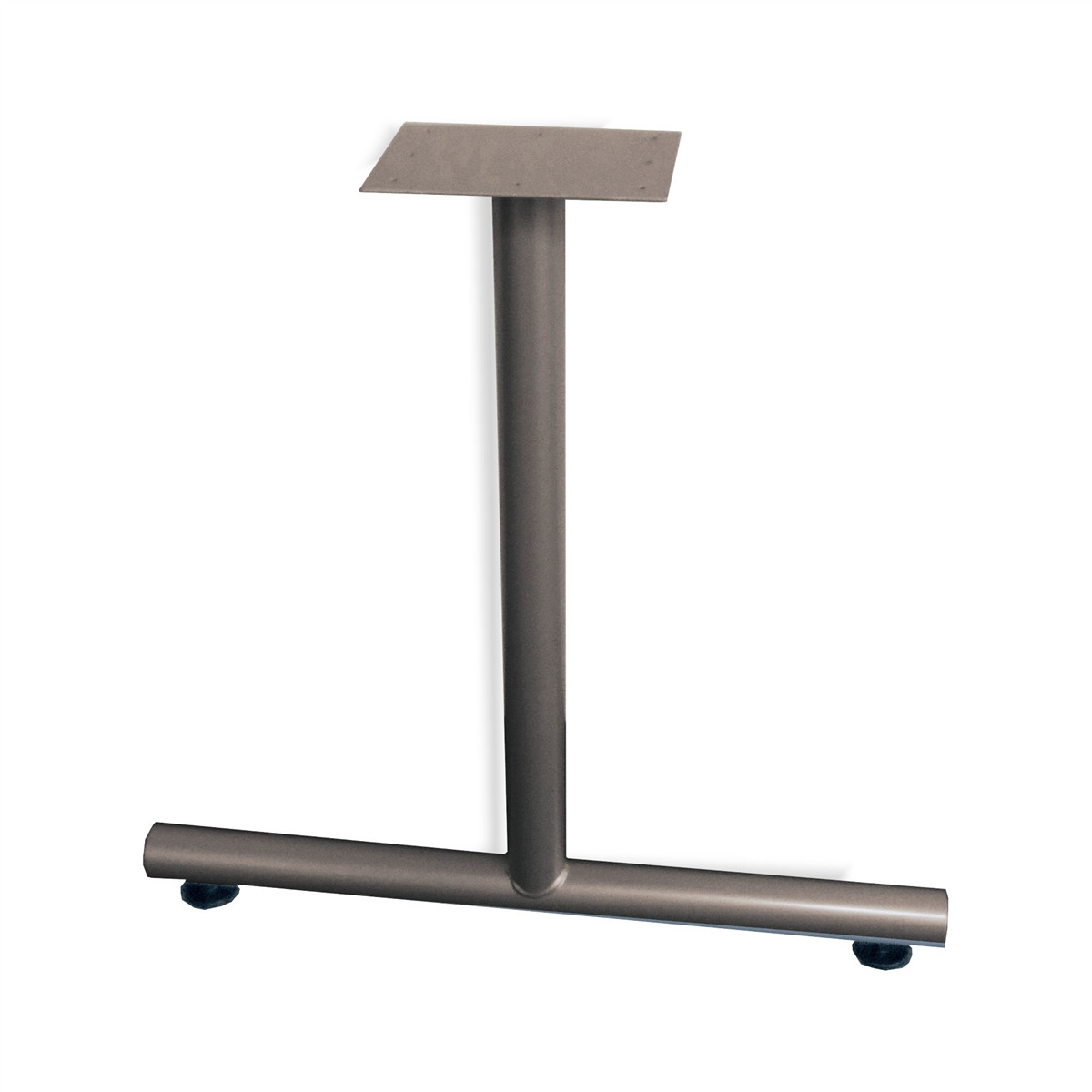 Metal T-Leg Table Base with Adjustable Glides for 30"-deep Worktops ...