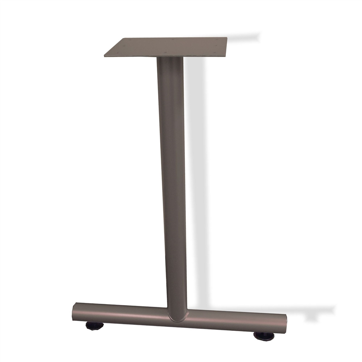 Metal T-Leg Table Base with Adjustable Glides for 24"-deep Worktops ...