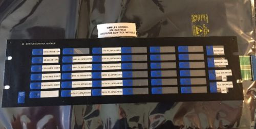 40 Status Control Mod 976132/976133 w/MPIM TFX AUTOCALL GRINNELL THORN ...