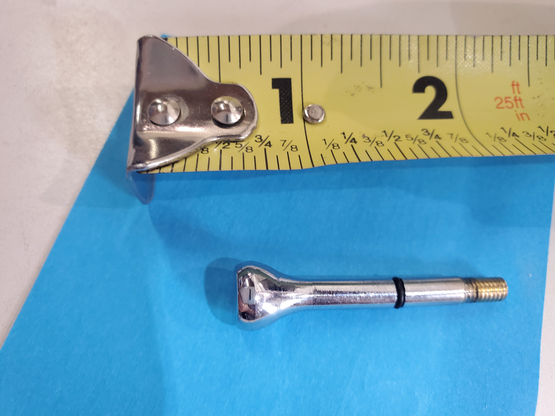 Privacy Locking Pin (Flat End, Chrome Slim Latch)