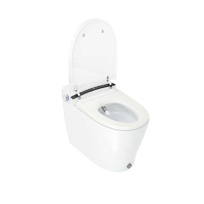 Dynamic One Piece Integrated Smart Toilet with Bidet Kick flush, Remote ...