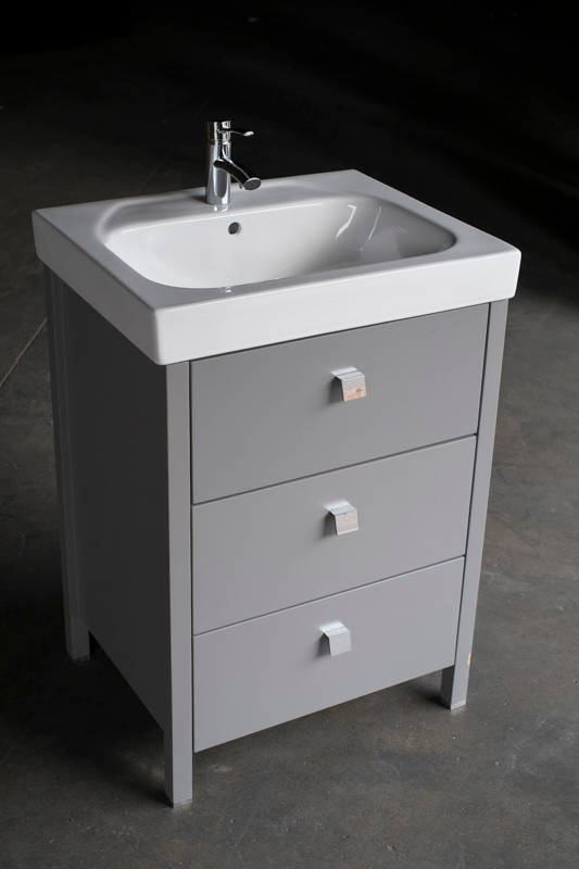 Emerald 24 Inch Cashmere Grey Vanity - York Taps