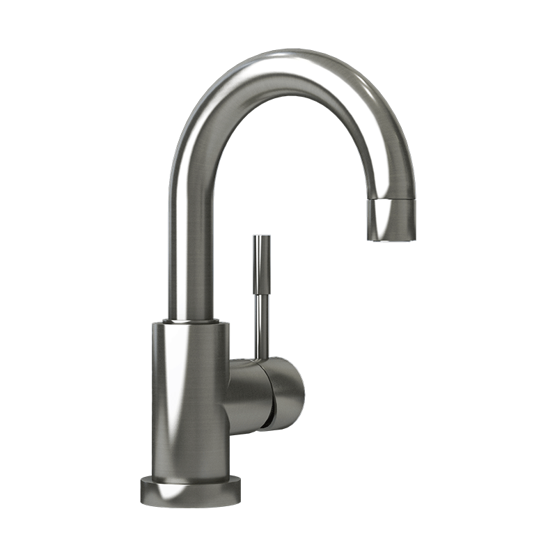 Rubi Dana Single Lever Washbasin Faucet with Drain - Brushed Nickel