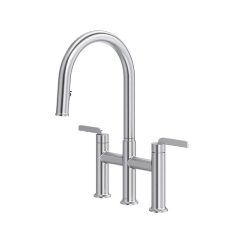 Riobel Authentica Bridge Pull-Down Kitchen Faucet With C-Spout ...