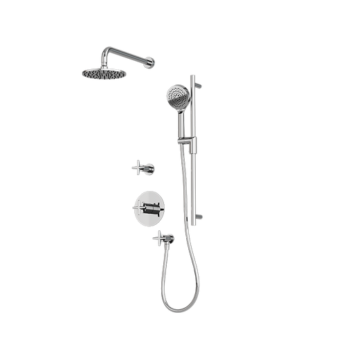 Rubi Lexa 3/4'' Thermostatic Shower Kit - Chrome