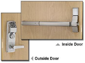 Alarm Lock ETDLS1G-26DY71 Trilogy Exit Trim Yale Standard Rim Cylinder ...