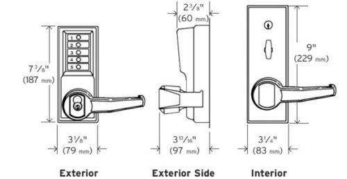 The L1000 Series lock provides fully mechanical pushbutton access ...