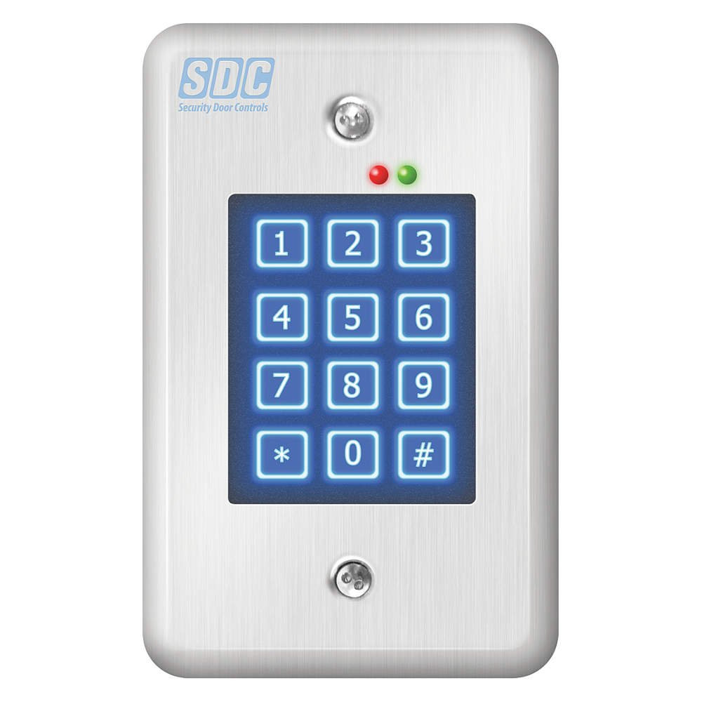SDC 918 INDOOR EntryCheck Stand Alone Digital Indoor Keypad, 12/24VAC/DC