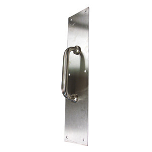 General Lock Pull Plate, 3-1/2"X15", US32D Brushed Stainless Steel ...