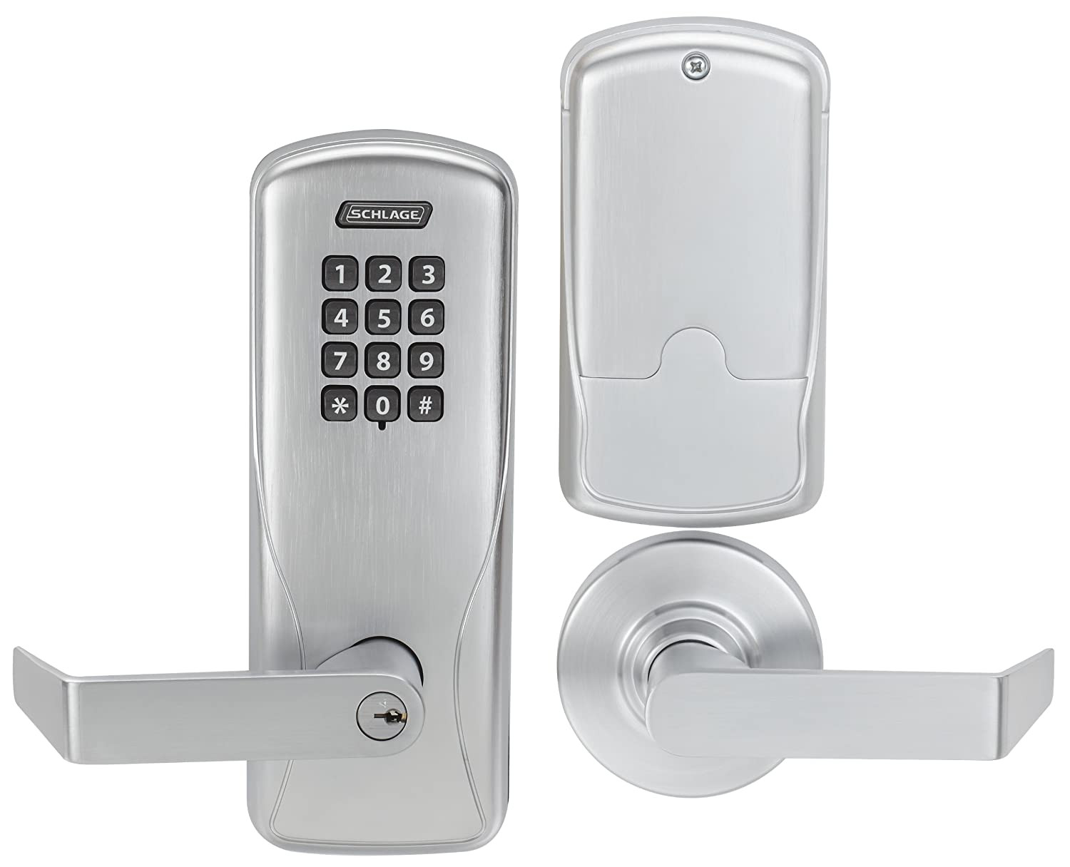 Schlage CO100MS50-KP-RHO-626-PD Offline Mortise Office Keypad ...