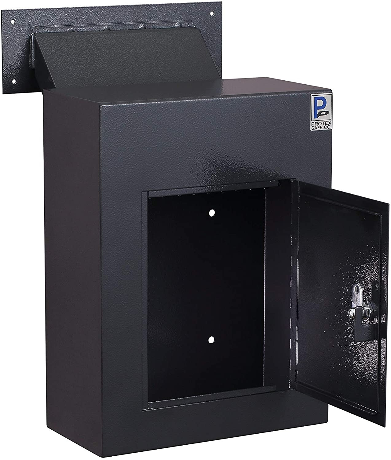Protex Safe WDC-160 Wall Drop Box with Adjustable Chute in Black - KAL ...