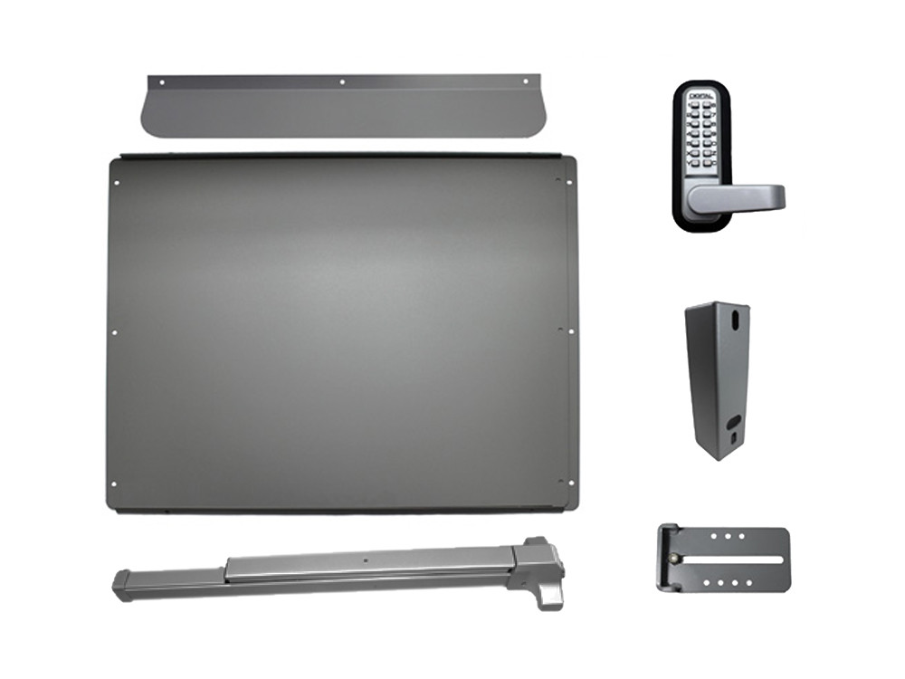 Code Locks CL500PK Gate Panic Hardware Kit Includes Codelock, panic bar ...