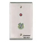 Securitron PB4L-2 1" Stainless Steel Pushbutton with LED, Single Pole ...