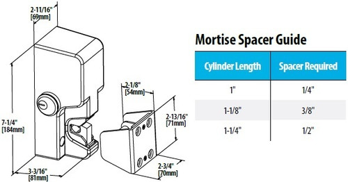 Securitron GL1-FS Gate Lock Fail Safe