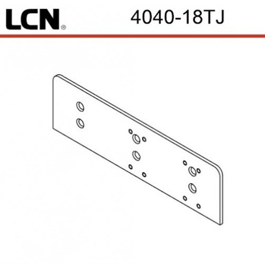 4040 Ser Drop Plate Tj Black #4040XP-18TJ BLACK — LCN - KAL DOOR HARDWARE