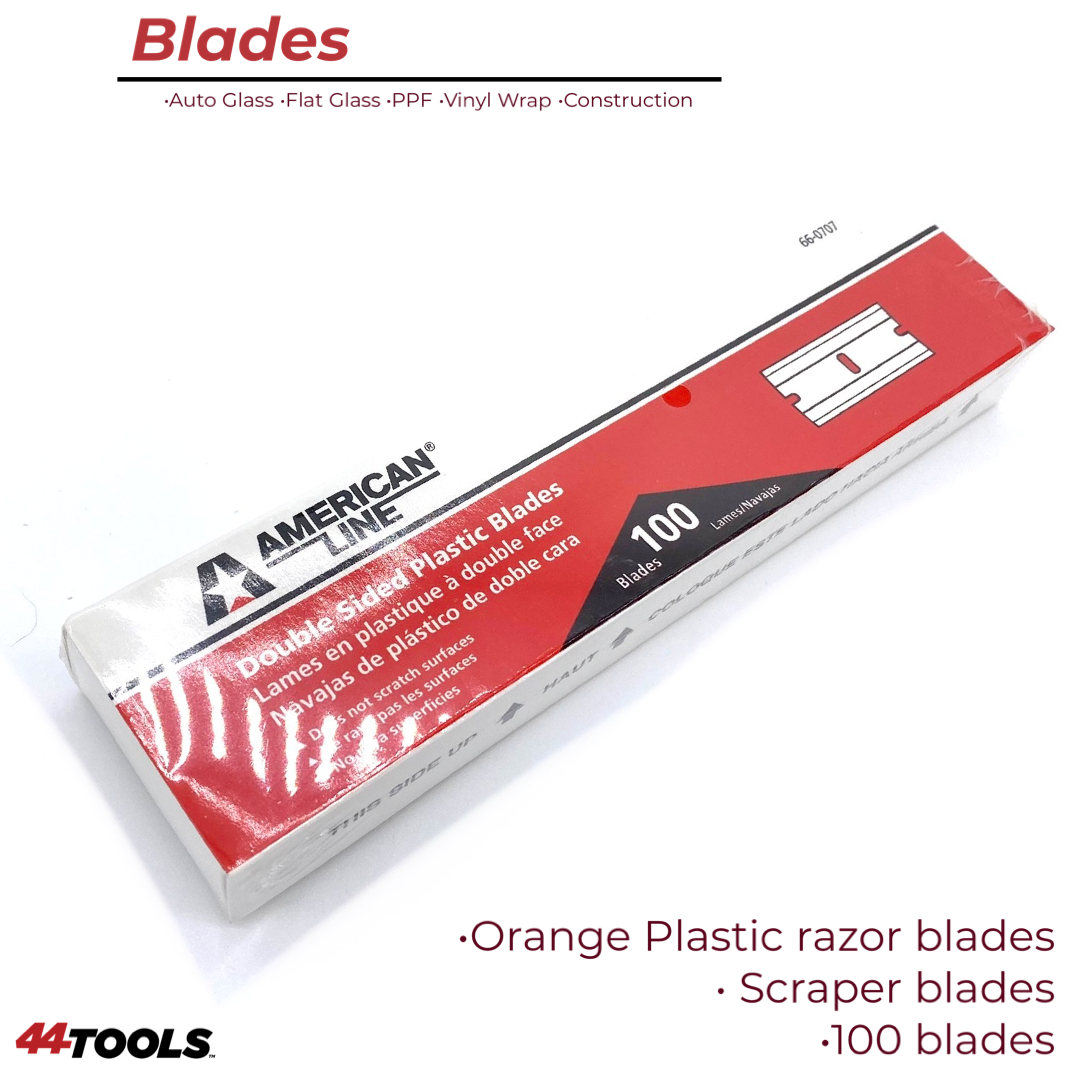 Plastic Razor Blades 100 pack