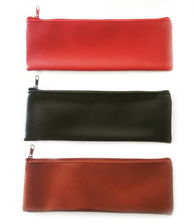 Grande Black Faux Leather Pouch - Dokha.eu