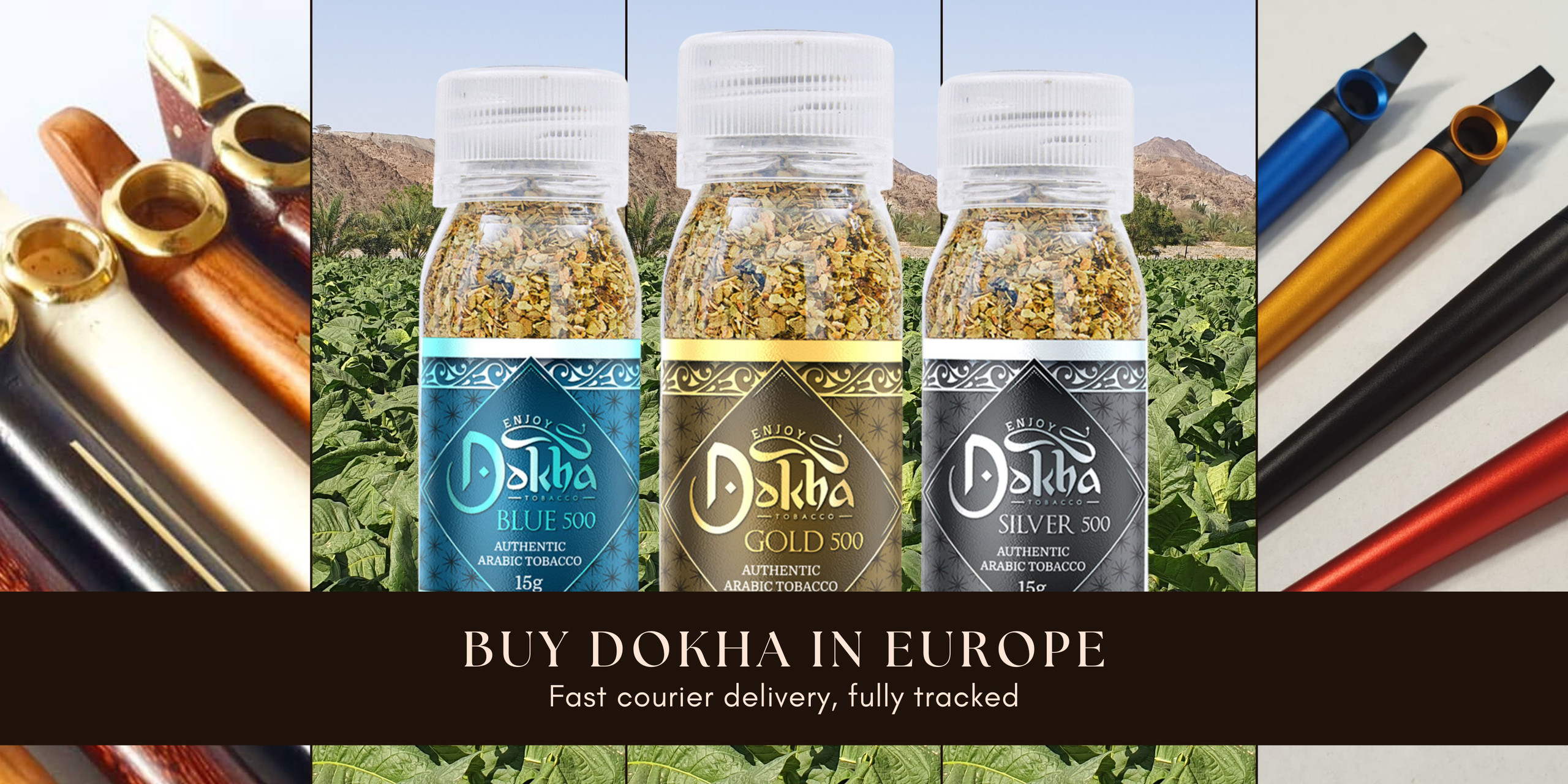 Arabic Dokha tobacco and Medwakh Pipes available online across Europe ...