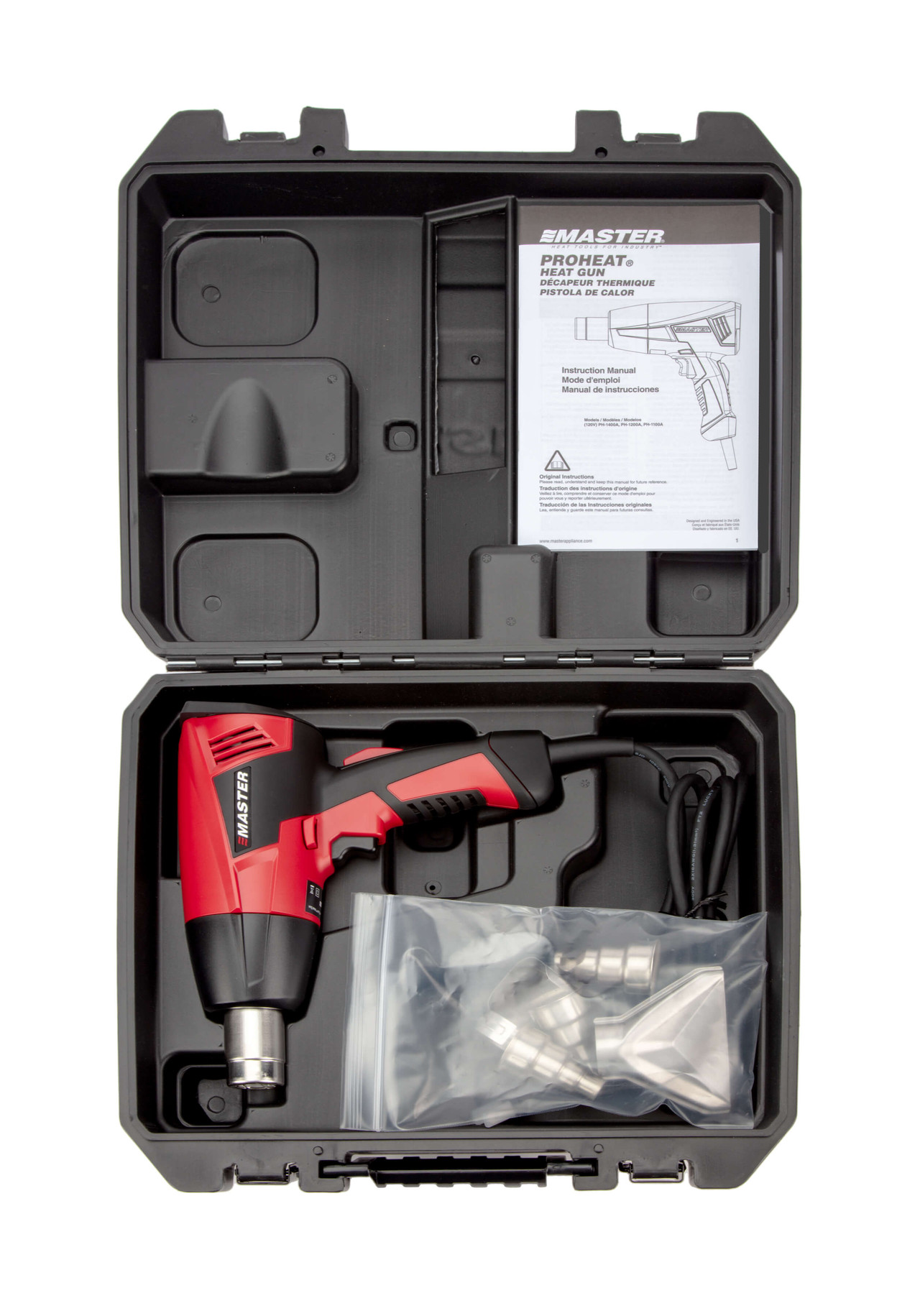Proheat PH-1100A 3-Temp Professional Heat Gun Kit | Master Appliance