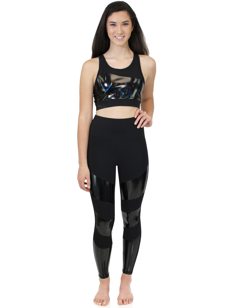 Iridecent Reflective Coated Sports Bra