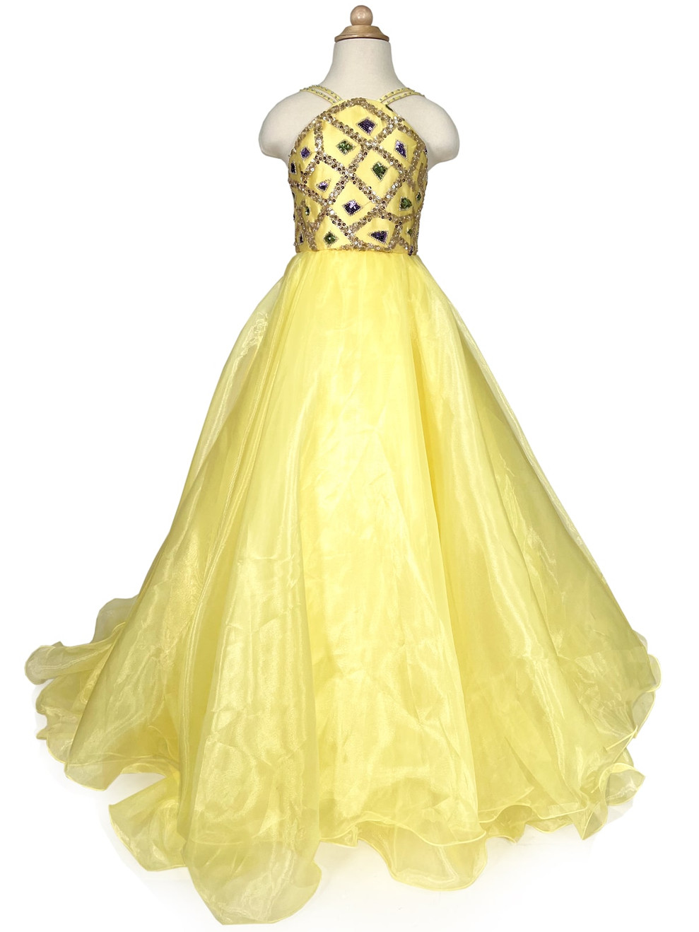 Beaded top ball gown