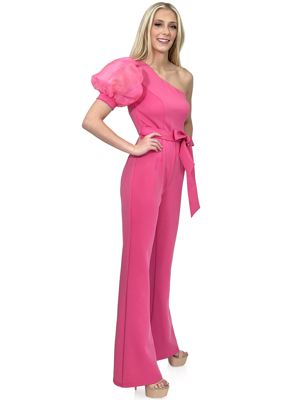 Single shoulder interview jumpsuit