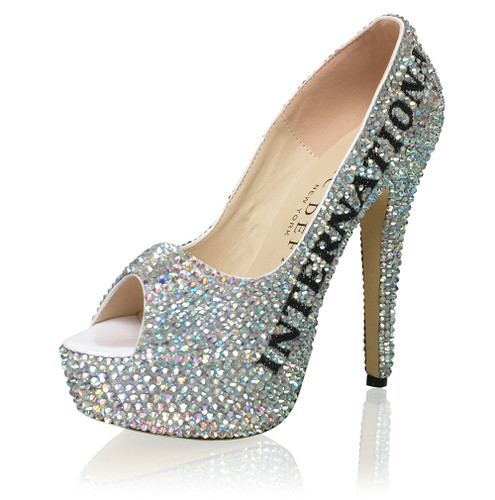 Molly Edwards Marc Defang Exclusive Peacock Heels