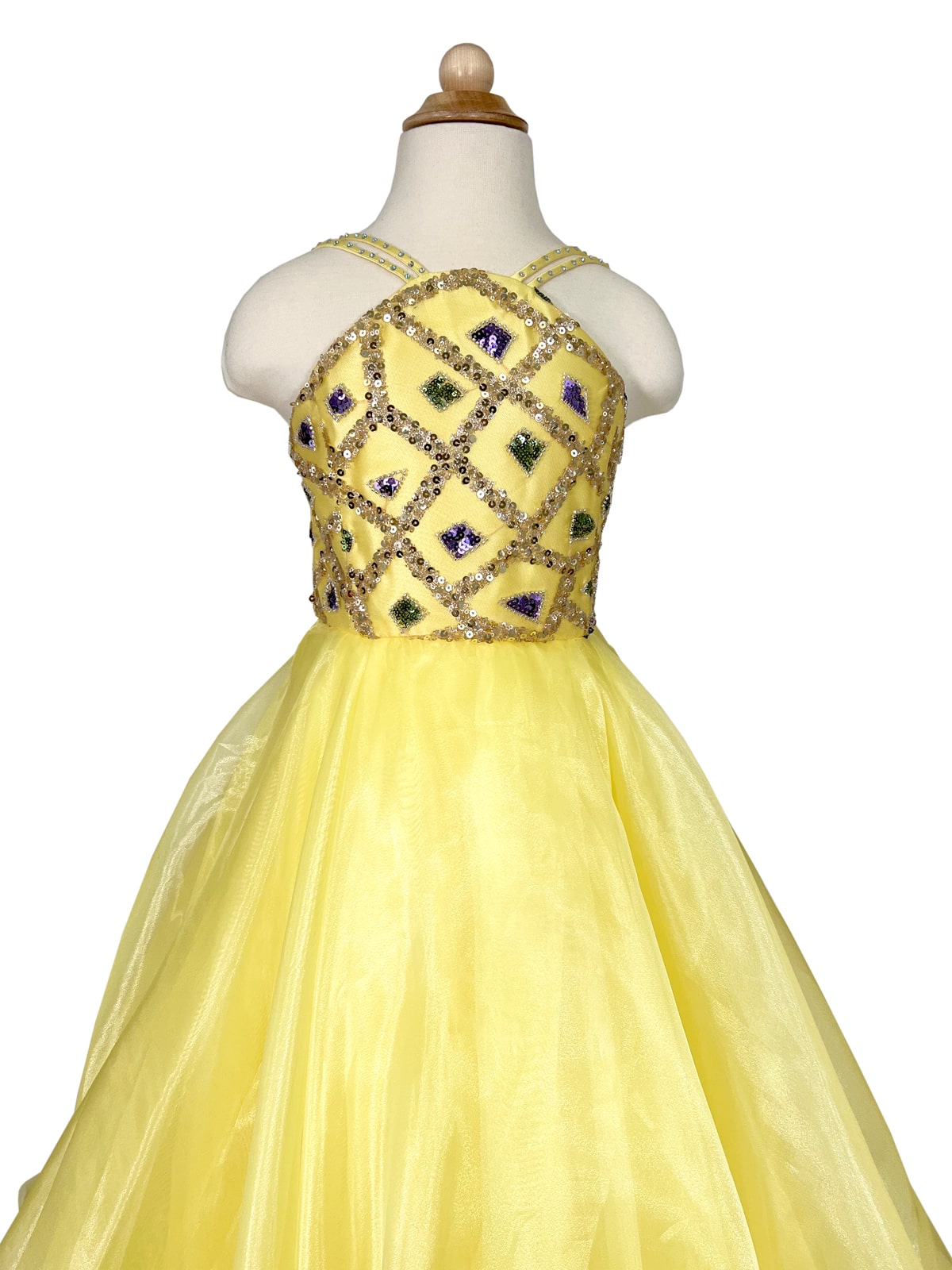 Beaded top ball gown
