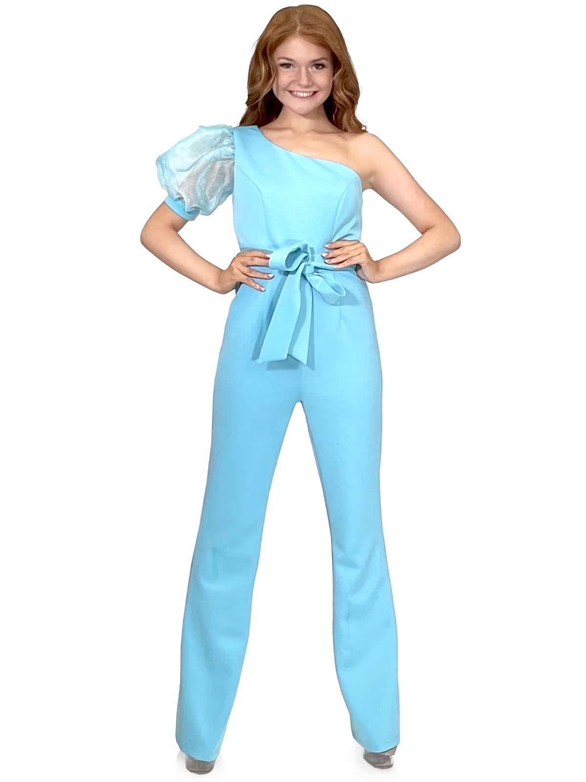 Single shoulder interview jumpsuit
