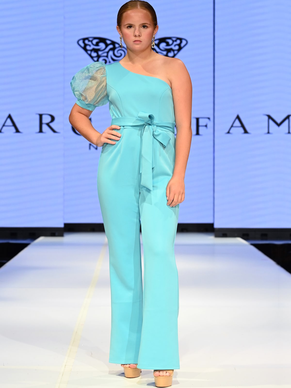 Single shoulder interview jumpsuit